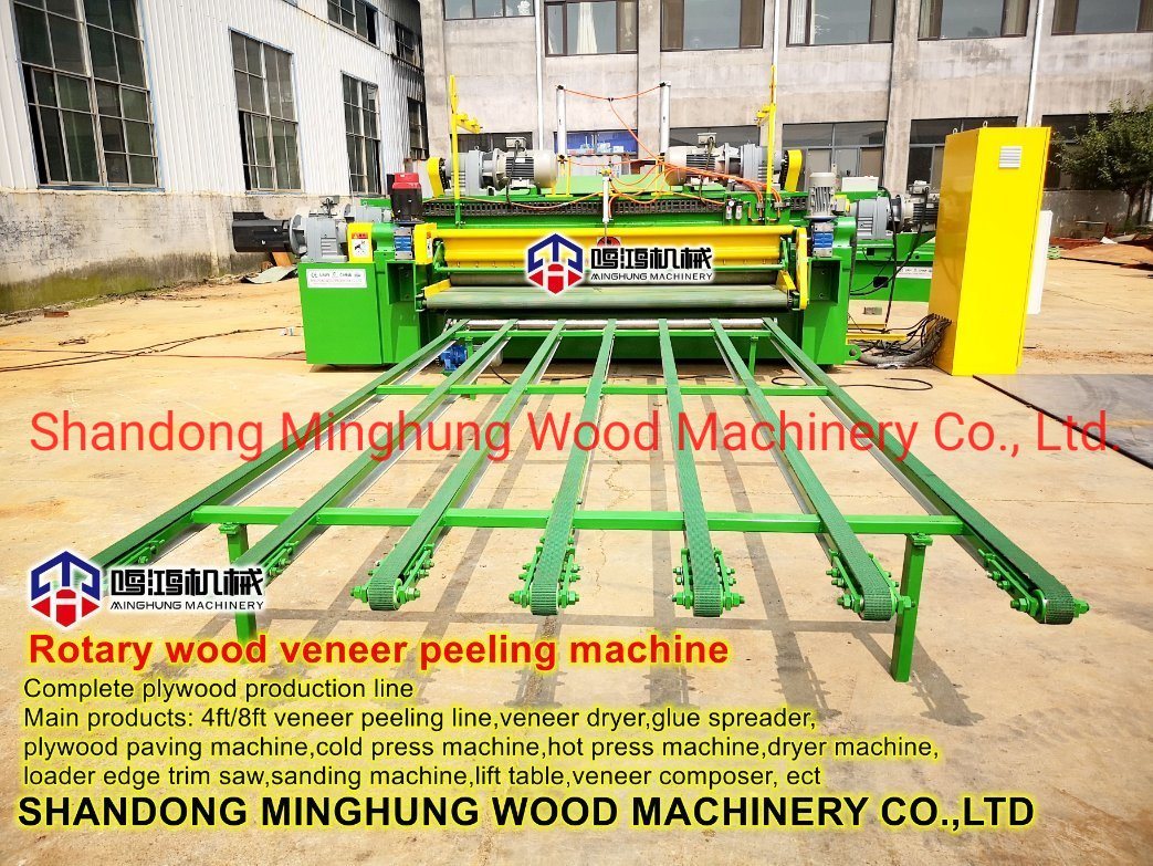 Spindleless 8feet Wood Log Veneer Peeler for Peeled Veneers ...