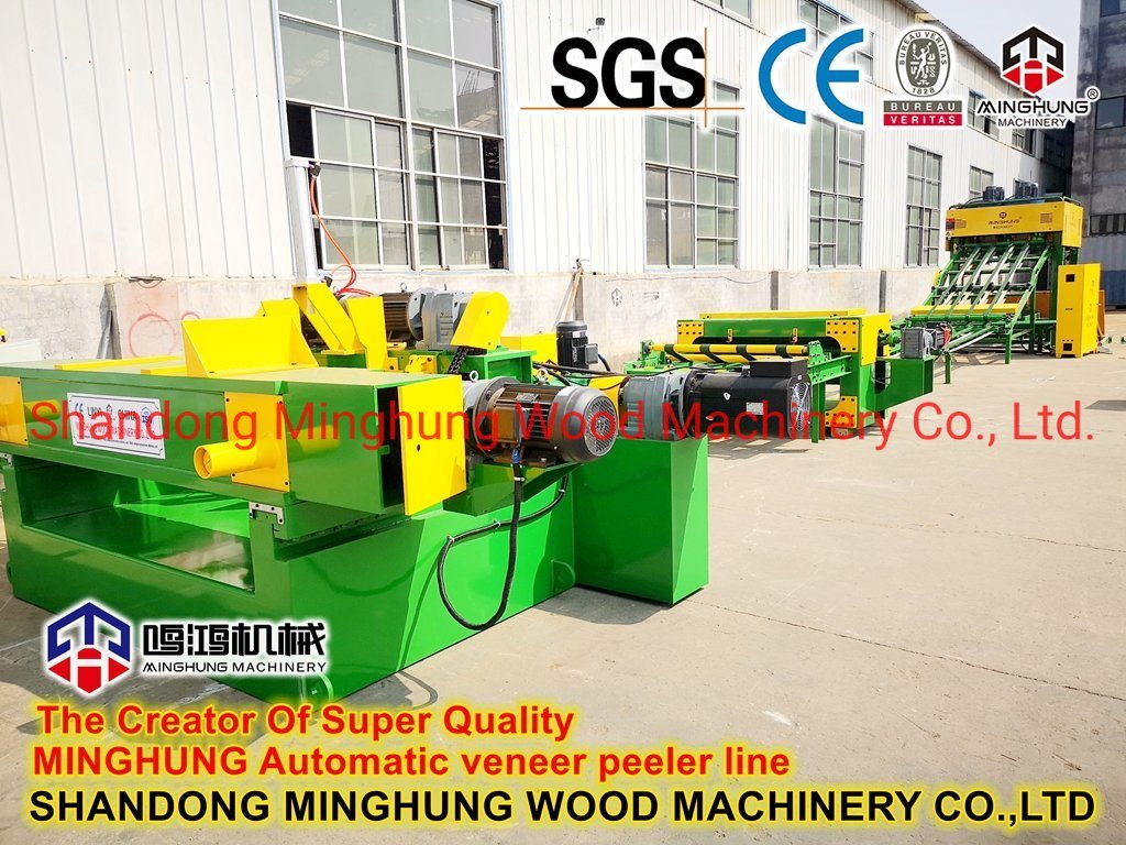 CNC Veneer Peeling Lathe for Thin Layers of Piles of Wood Veneer
